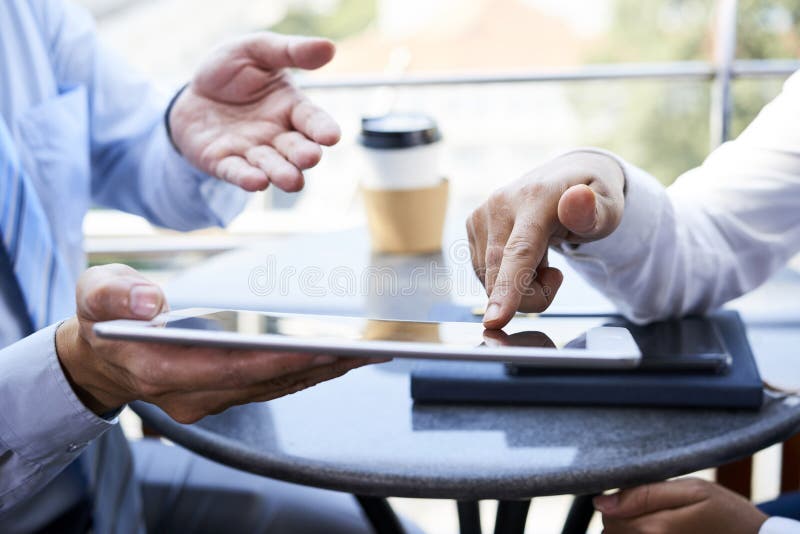 Business People Using Digital Tablet Stock Photo - Image of online ...