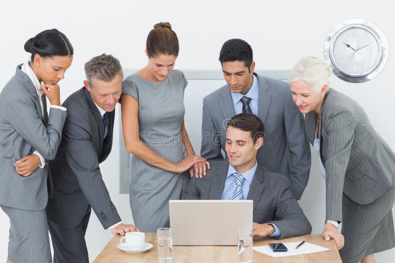 Business People Using Laptop Stock Photo - Image of executives, elegant ...