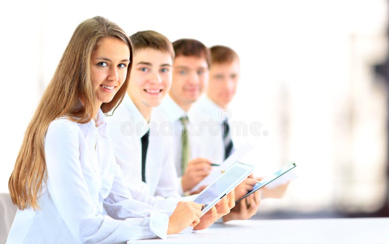 Business People Using Tablet Computer Stock Image - Image of digital ...