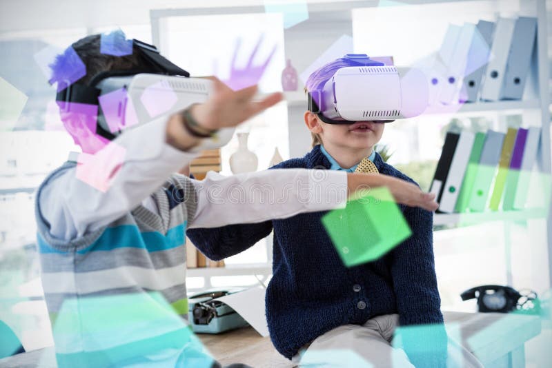 Business People Using Virtual Reality Simulators Stock Photos - Free ...