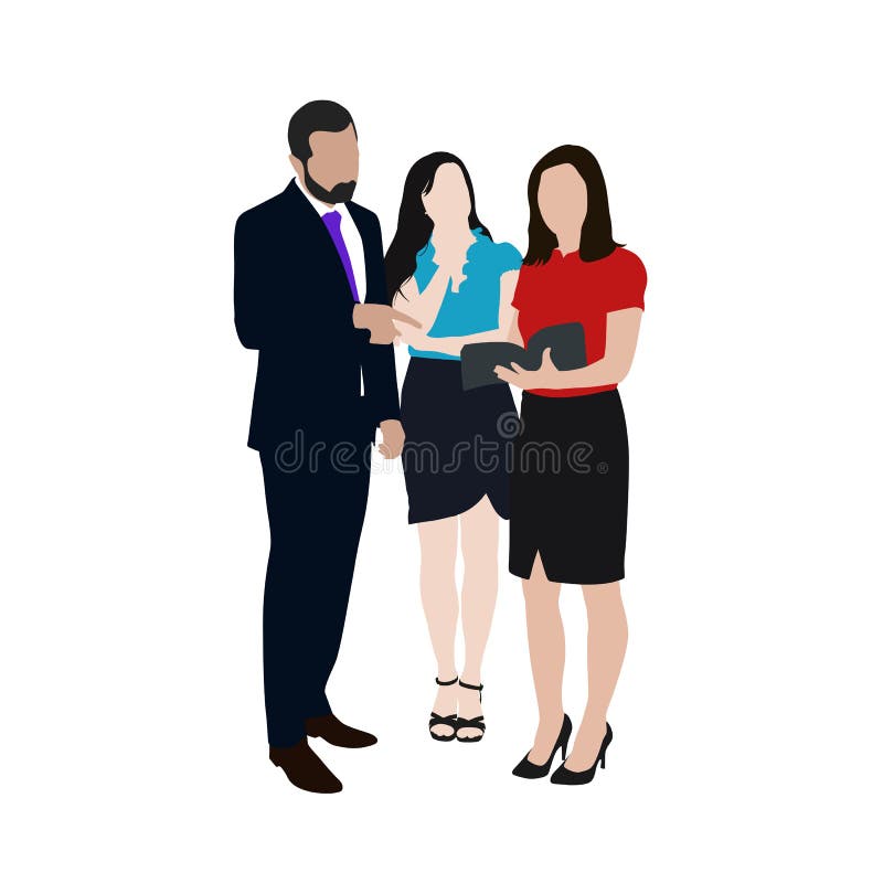 Business People Vector Illustration Stock Vector - Illustration of ...