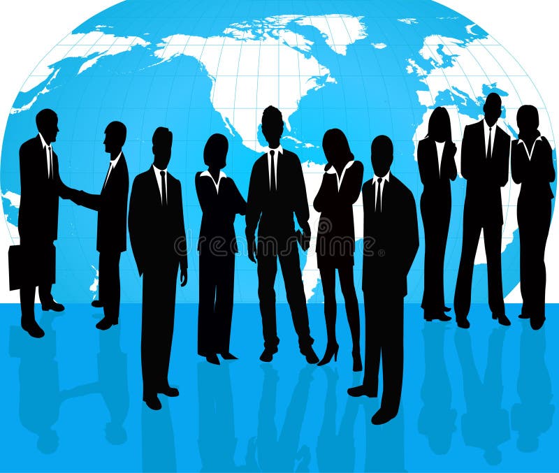 Business People - Vector Silhouette Stock Vector - Illustration of ...