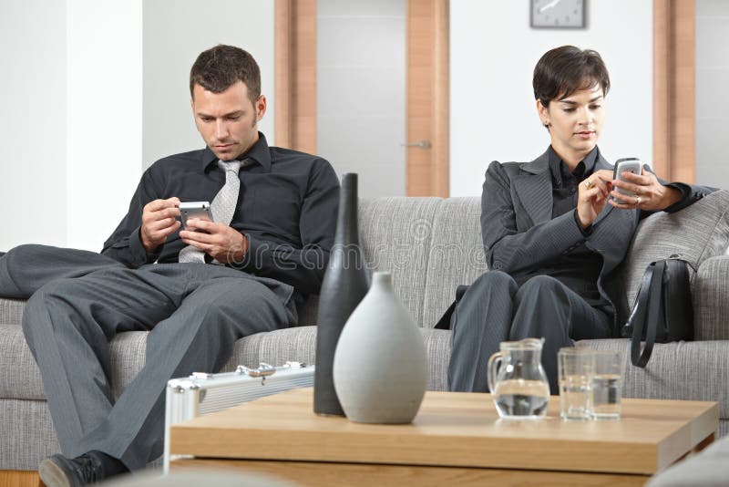 Business people waiting stock photo. Image of caucasian - 11579438