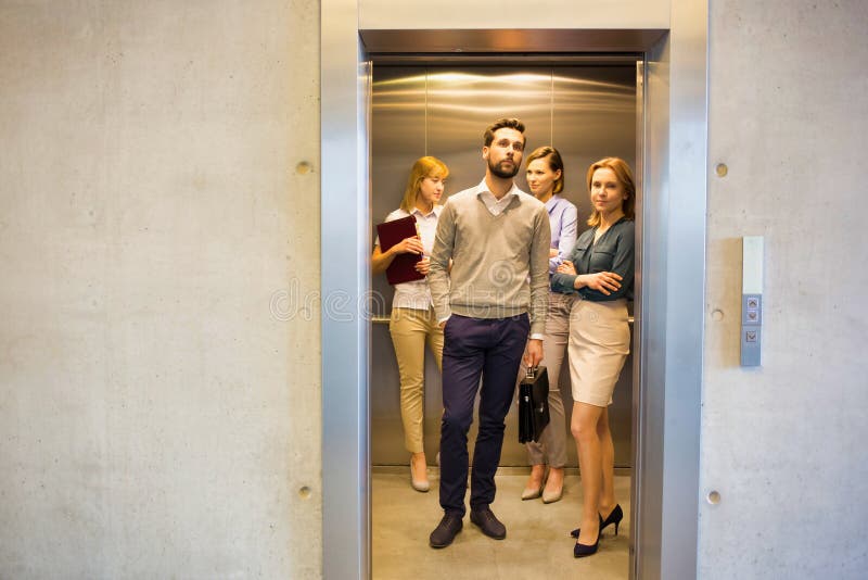 People In Elevator