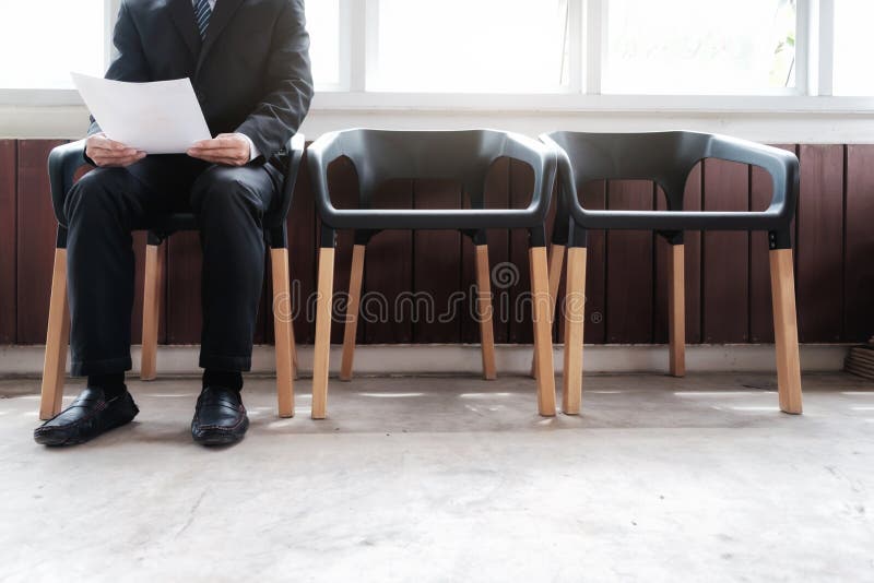 Business People Waiting for Job Interview. Stock Image - Image of ...