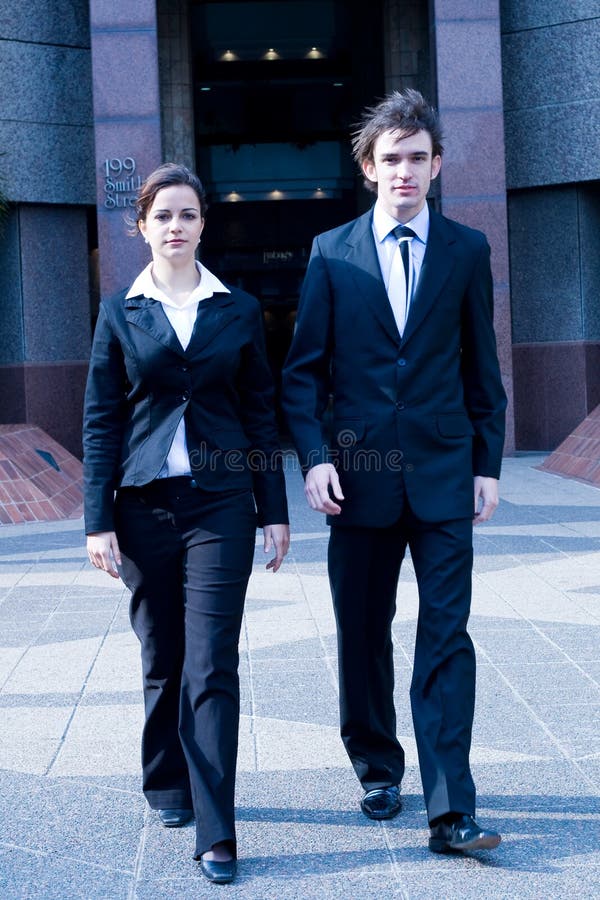 Business people walk stock image. Image of businesspeople - 5891837