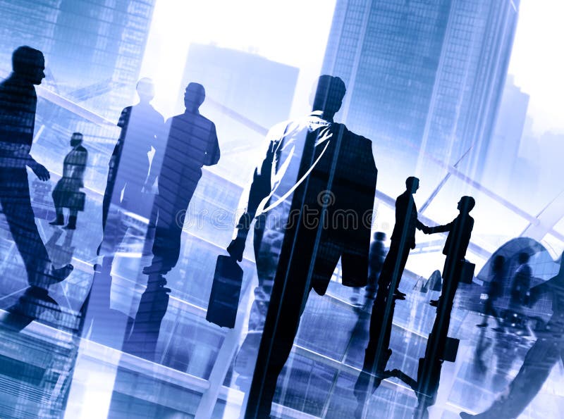 Business People Walking Commuter Rush Hour Concept Stock Image - Image ...