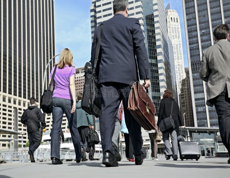 Business People Walking on the Street Stock Image - Image of elegance ...