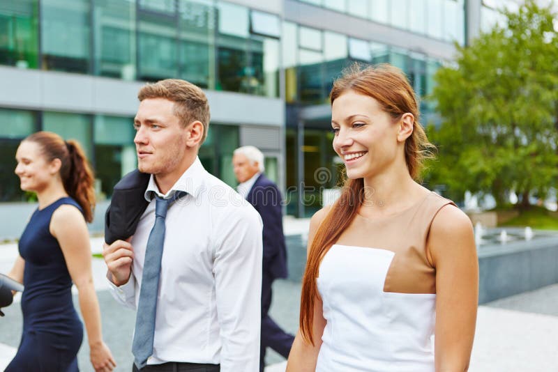 Business People Walking Together Stock Photo - Image of interaction ...