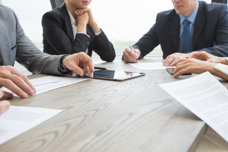 Business People Work with Documents Stock Photo - Image of data ...