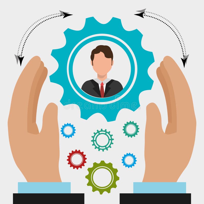 Business People Work Graphic Stock Illustration - Illustration of group ...