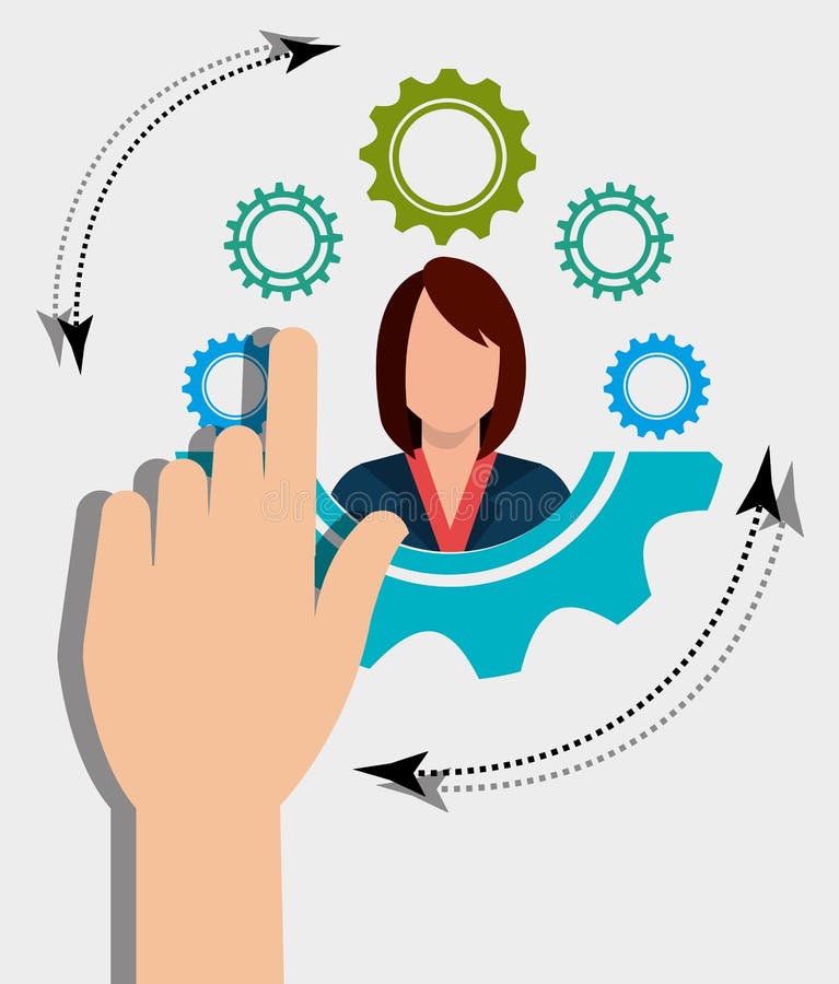 Business People Work Graphic Stock Illustration - Illustration of ...