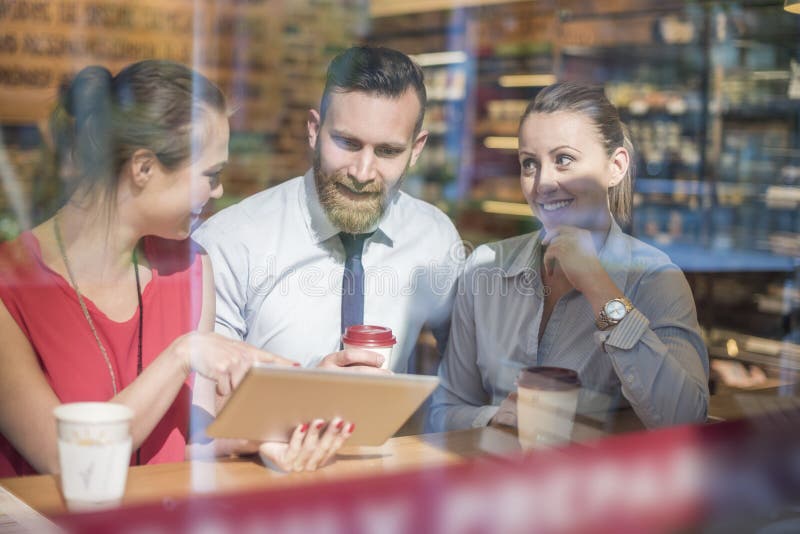 Business people after work stock photo. Image of discussion - 58890572