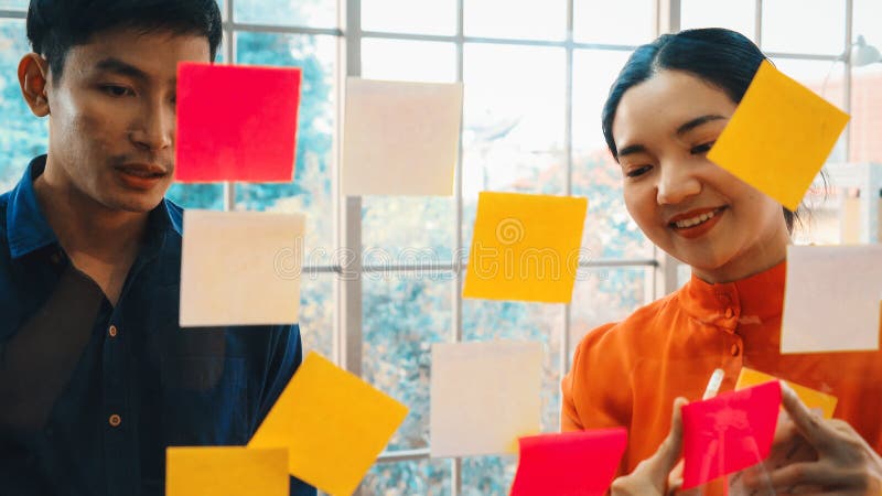 Business People Work on Project Planning Board Jivy Stock Photo - Image ...