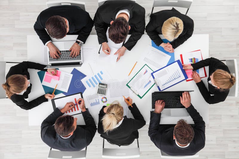 Business People Work with Statistics Stock Photo - Image of analyse ...