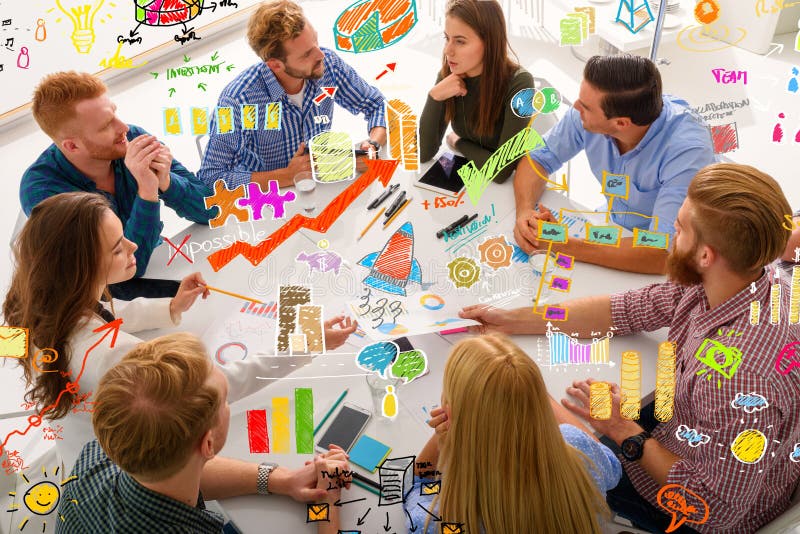Business People that Work Together on New Projects Stock Image - Image ...