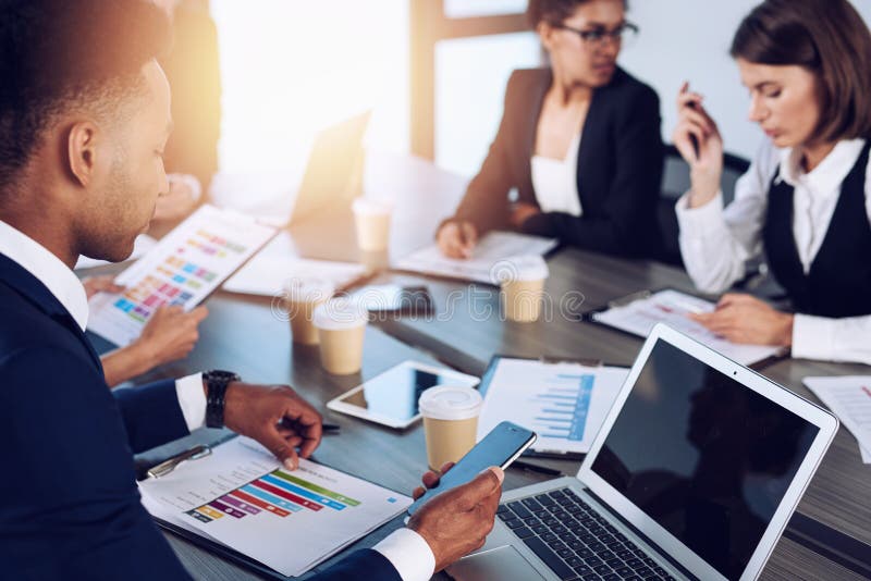 Business People that Work Together in Office. Concept of Teamwork and ...