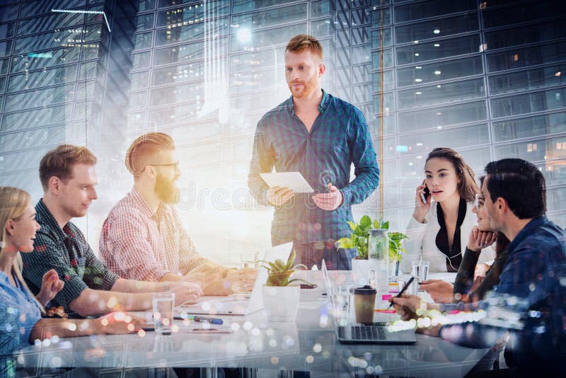 Business People that Work Together in Office. Concept of Teamwork and ...