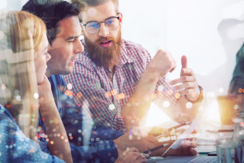 Business People that Work Together in Office. Concept of Teamwork and ...