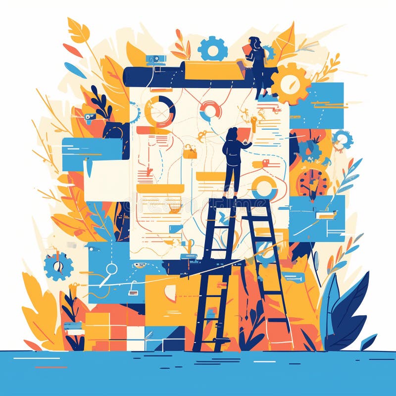 Business People Working on Action Plan Strategy Stock Image - Image of ...