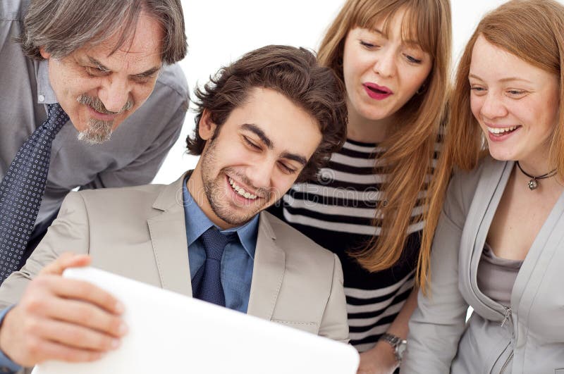 Business People Working As a Team at the Office Stock Image - Image of ...