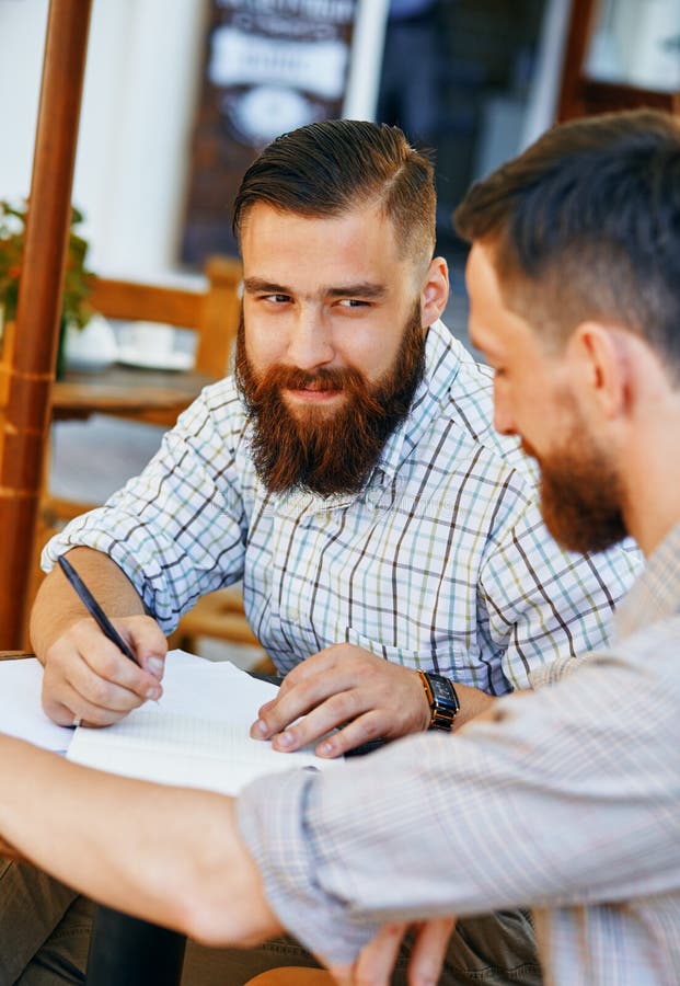 Business People are Working on a Contract Stock Photo - Image of ...