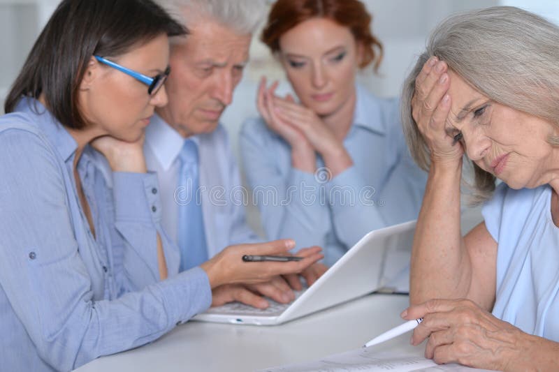 Business People Working at Desk in Office Stock Photo - Image of ...
