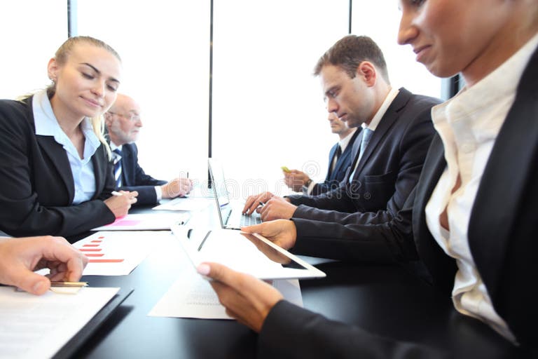 Business people working stock image. Image of talking - 80555757