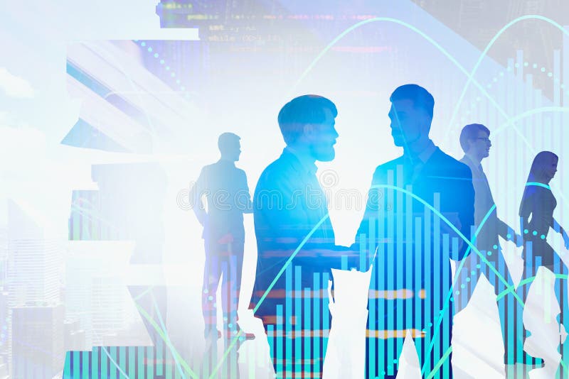 Business People Working in Hi Tech Startup Stock Illustration ...