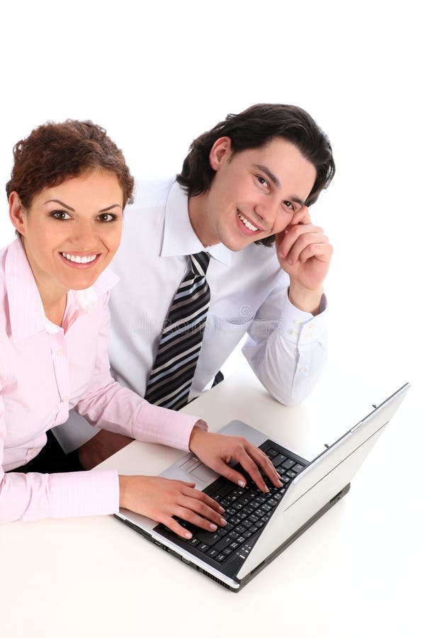 Business People Working on Laptop Stock Photo - Image of laptop ...