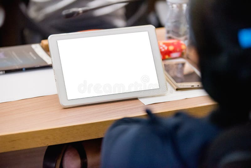 Business People Working on Laptop Computer and Phone in Meeting Stock ...