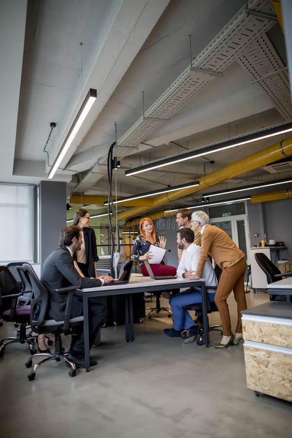 Business People Working in the Modern Office Stock Photo - Image of ...