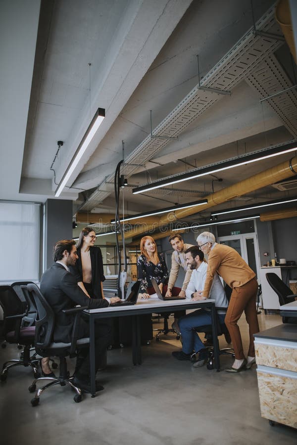 Business People Working in the Modern Office Stock Photo - Image of ...