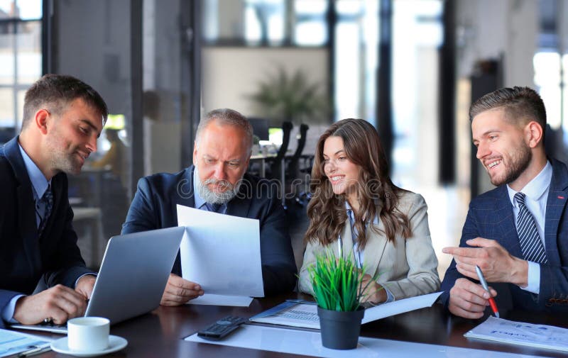 Business People Working on New Project at Modern Office Stock Photo ... Business People Working on New Project at Modern Office Stock Photo ...