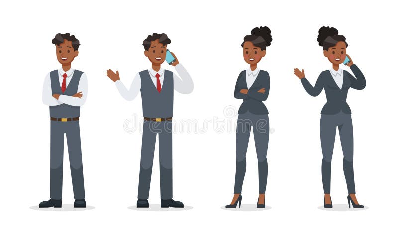 Business People Working in Office Character Vector Design. No11 Stock ...