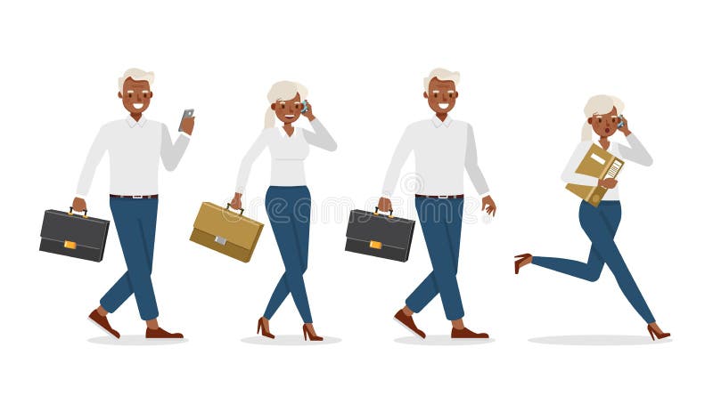 Business People Working in Office Character Vector Design. No56 Stock ...