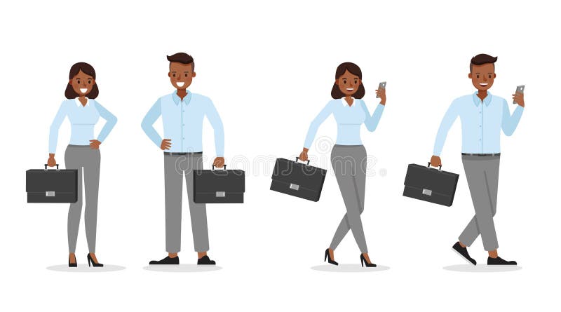 Business People Working in Office Character Vector Design. No92 Stock ...