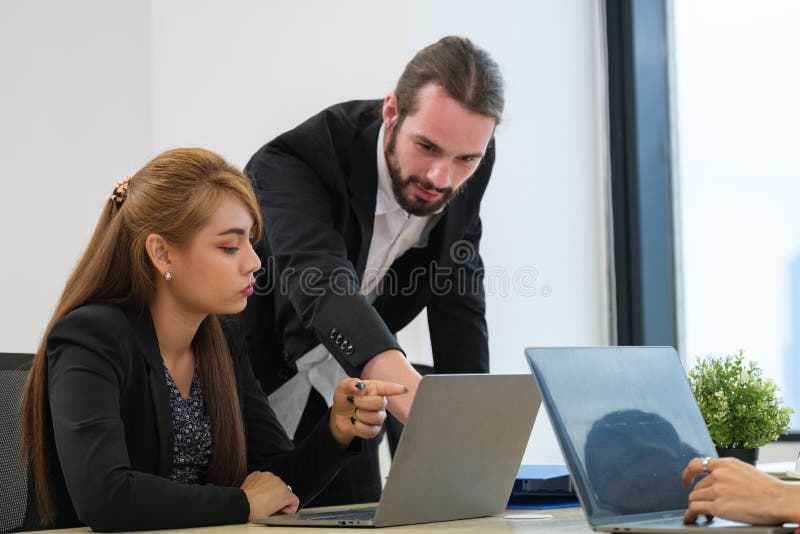 Business People Working in Office Stock Photo - Image of disability ...