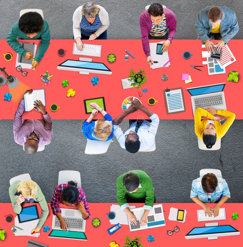 Business People Working Office Place of Work Concept Stock Photo ...