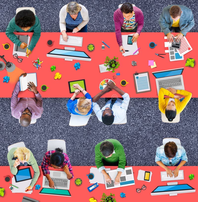 Business People Working Office Place of Work Concept Stock Photo ...