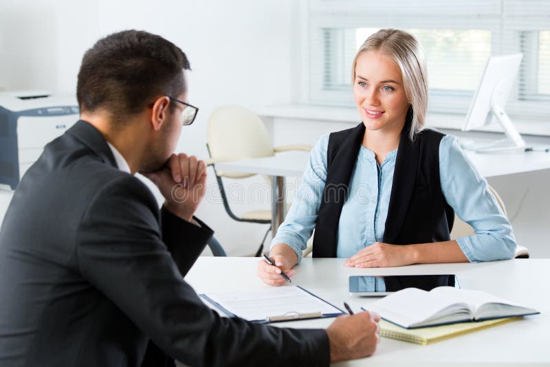Business People Working in an Office Stock Image - Image of computer ...