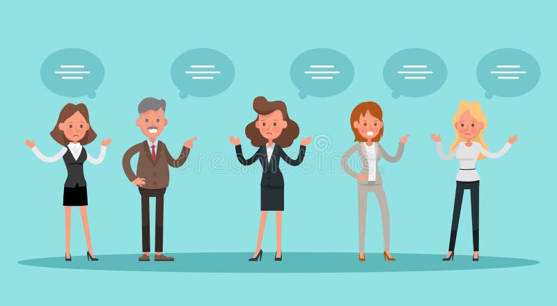 Business People Working in Office Vector Character Design No34 Stock ...