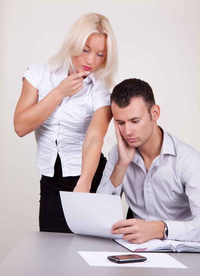 Business People in Working Process in Office Stock Photo - Image of ...