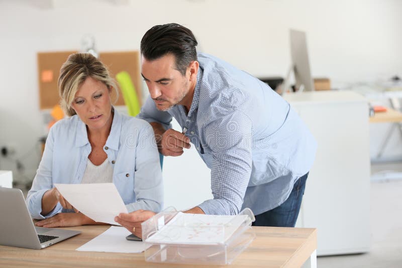 Business People Working on a Project Stock Photo - Image of team ...