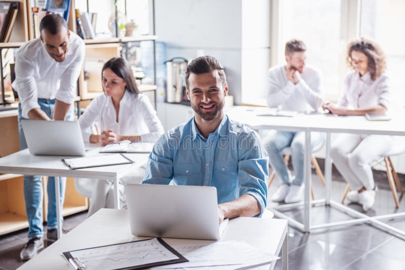 Business people working stock photo. Image of collar - 293200896
