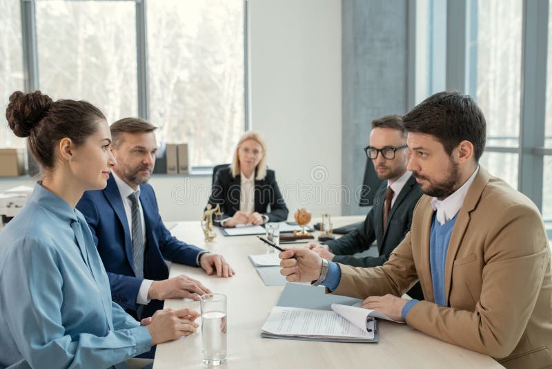 Business People Working in Team at Office Stock Photo - Image of ...