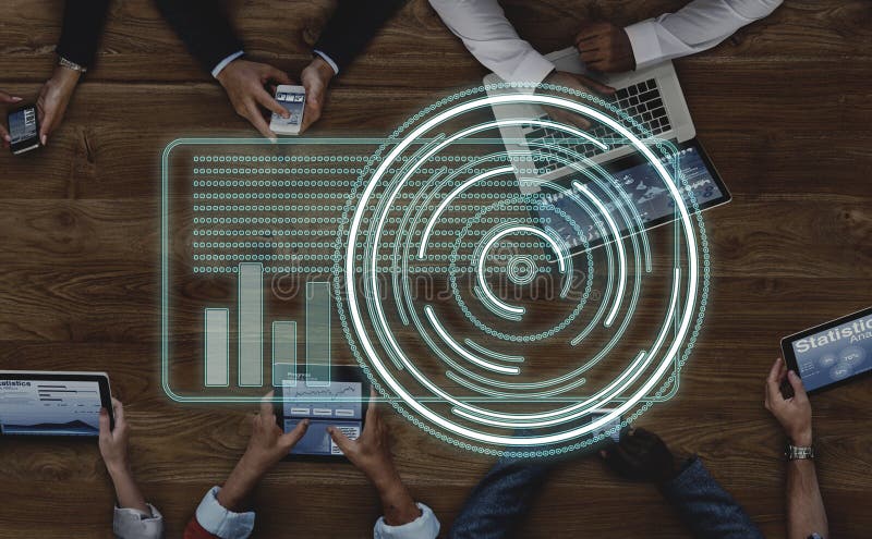 Business People Working with Technology Concept Stock Photo - Image of ...