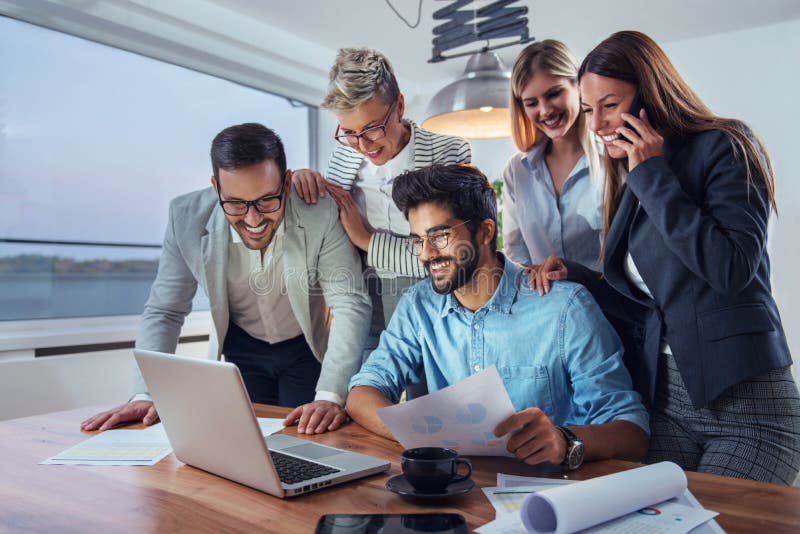 Business People Working Together As a Team Stock Photo - Image of ...