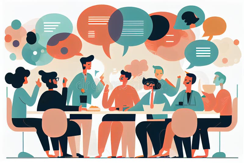 Business People Working Together on Project Collaboration Created with ...