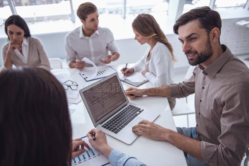 Business people working stock photo. Image of casual - 292477232